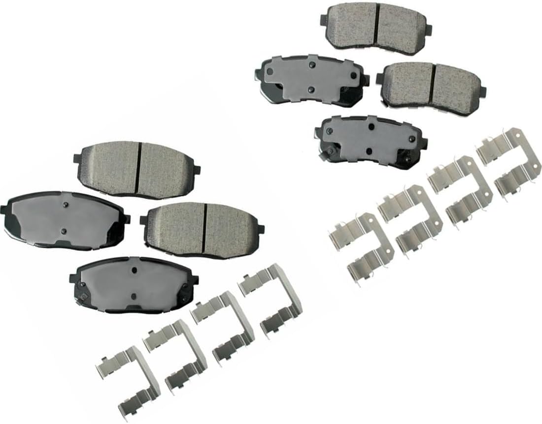 Amazon.com: Kmesonoxian 2 X Disc Brake Pad Set Front Rear Set fits ...