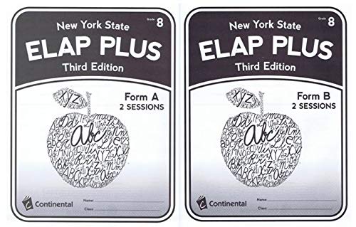 New York State Elap Plus Third Edition Grade 8 Form A & B: 2018AB ...