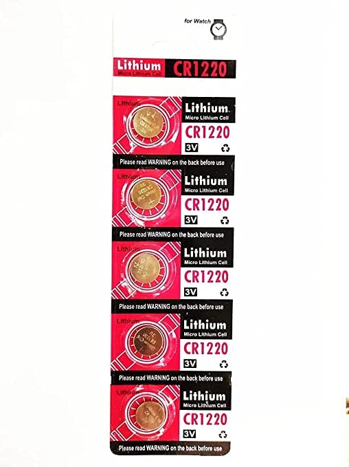 WOLFANO Long-Lasting Lithium CR1220 Coin 3V Cell Battery for Various ...