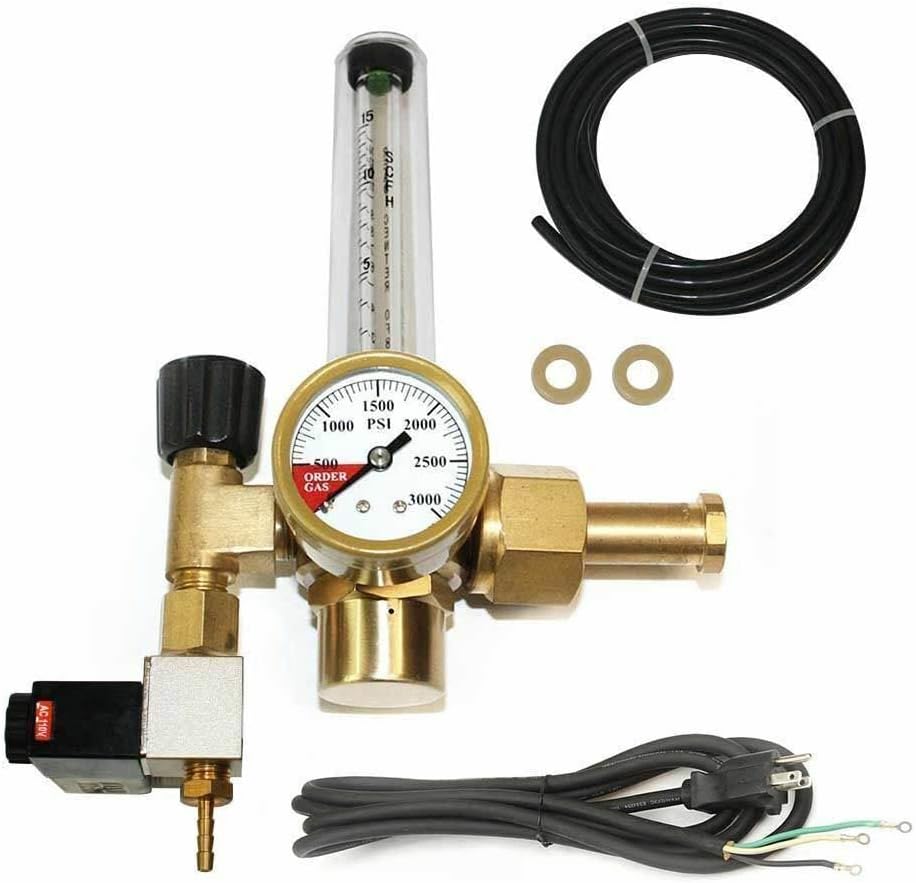 Amazon.com: ARC-POWER for CO2 Flowmeter Regulator with Solenoid Valve ...