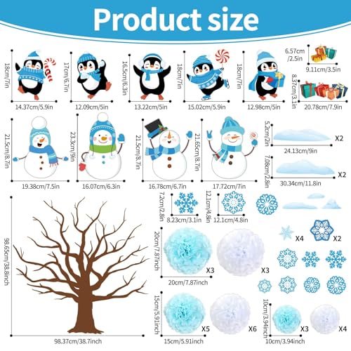 Snapklik.com : Winter Bulletin Board Decoration Set Winter Wonderland ...