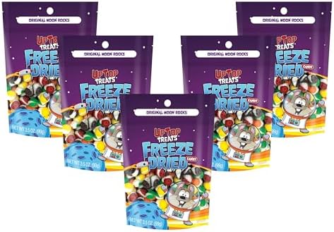 Amazon.com : UpTop Treats Freeze Dried Candy, Moon Rocks, 5 Pack ...