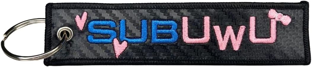 Amazon.com: Subaru STI Logo Carbon Fiber Keychain fob Impreza Legacy ...