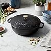 Amazon.com: Staub Cast Iron 2.5-qt Braiser with Dragon Lid - Matte ...