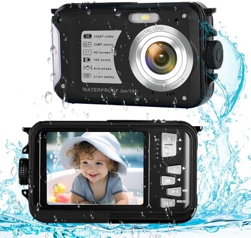 Waterproof Camera, 11FT Underwater Camera 1080P Full HD Underwater ...