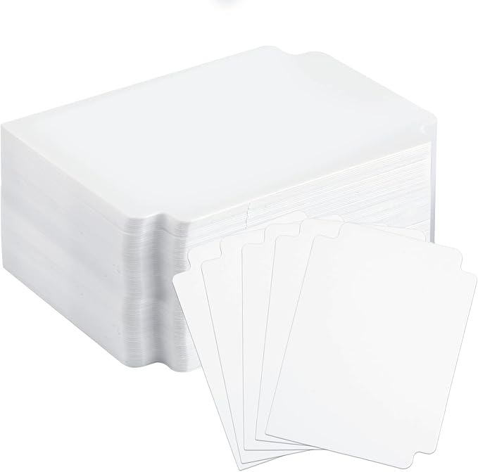 100pcs Card Dividers, 3.7x2.7inch Card Sorting Dividers with Tabs ...