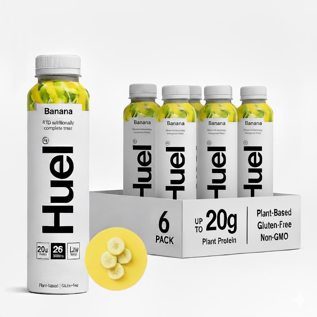 Huel Banana Protein Shake | Complete Ready-to-Drink Meal | Pack of 6 x ...