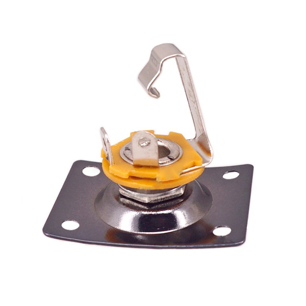 Snapklik.com : Square Metal 1/4 Output Jack Plate Input Jack Socket For ...