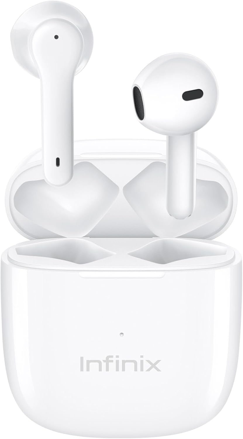 Infinix Airpods 36 hours super-long play-time IPX4 waterproof AI ENC ...