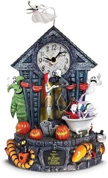 The Nightmare Before Christmas 30th Anniversary Wall Clock with Melody ...
