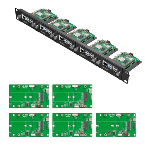 UCTRONICS 1U Rack Mount for Raspberry Pi 5, 19" Server Rack - Import It All