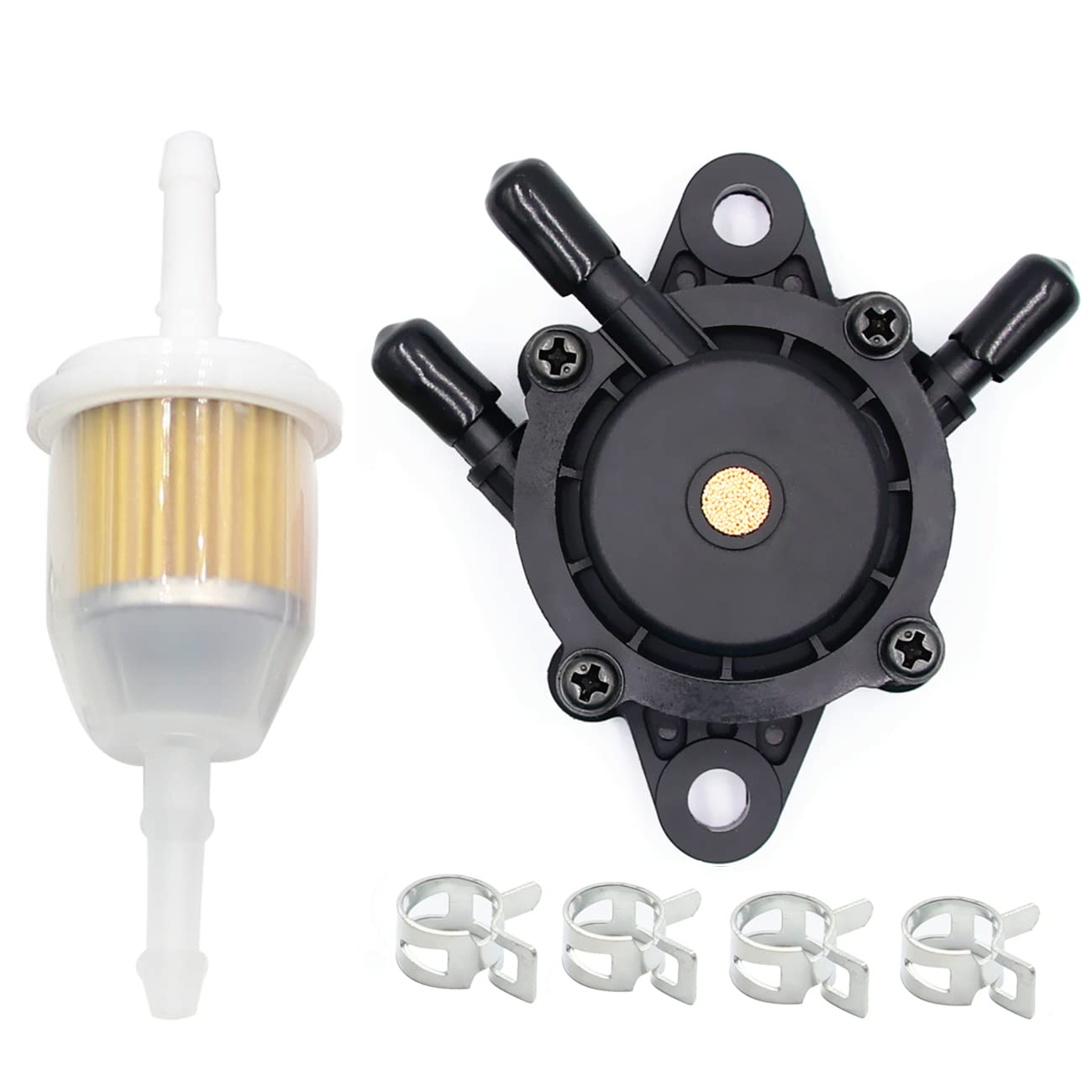 491922 Fuel Pump with Fuel Filter for Honda Kohler Kawasaki JD BS ...