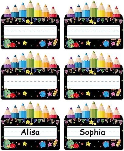 Amazon.com: SICOHOME Name Tags for Classroom Desks - 36pcs Chalkboard ...