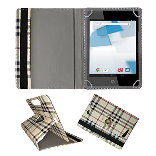 Fastway Rotating 360° Leather Flip Case for HP Slate 8 Pro-Cream ...