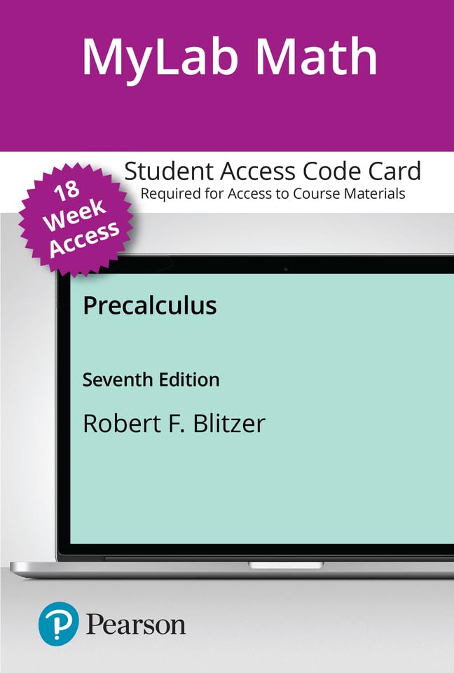 Precalculus - MyLab Math with Pearson eText Access Code: Blitzer ...