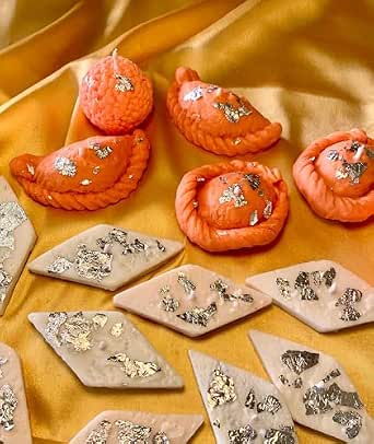 Kesar Fragrance, Mithai Decorative Candle Set, Traditional Indian Sweet ...