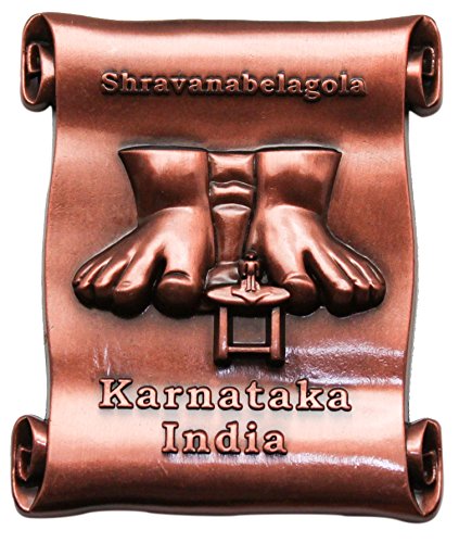 Buy Gommateshwara Bahubali Pada Metal Fridge Magnet (Copper) Online at ...