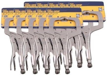 Irwin Vise-Grip 11R The Original 11" Locking C-Clamps with Regular Tips ...
