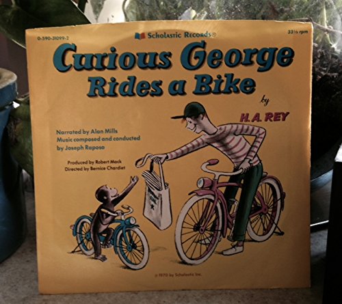 [7" 33 RPM Record] Curious George Rides a Bike - Produced by Rober Mack ...