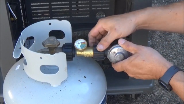 Watch How to install a propane tank pressure gauge on a gas grill on ...
