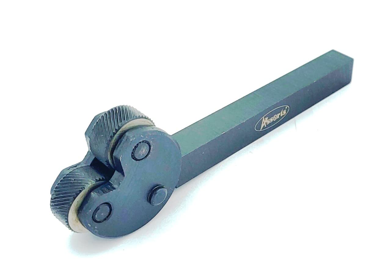 KNURLING TOOL PIVOT HEAD DIAMOND METRIC PITCHES PATTERN 1/2" SQ. SHANK ...