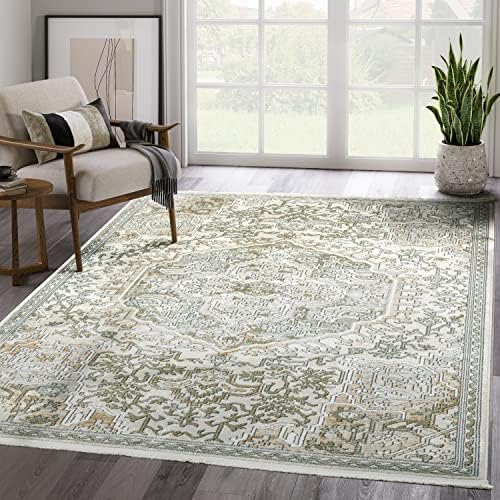 Amazon.com: Abani Nuevo Collection Area Rug - Modern Geometric Beige ...