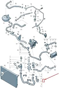 Fits VW SHARAN 7N Coolant Hose With Quick Release Coupling 7N0122051AB ...
