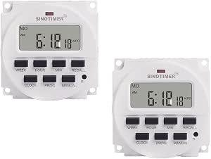 Amazon.com: TM618H-2 220V AC Digital Time Switch Output Voltage 220V 7 ...