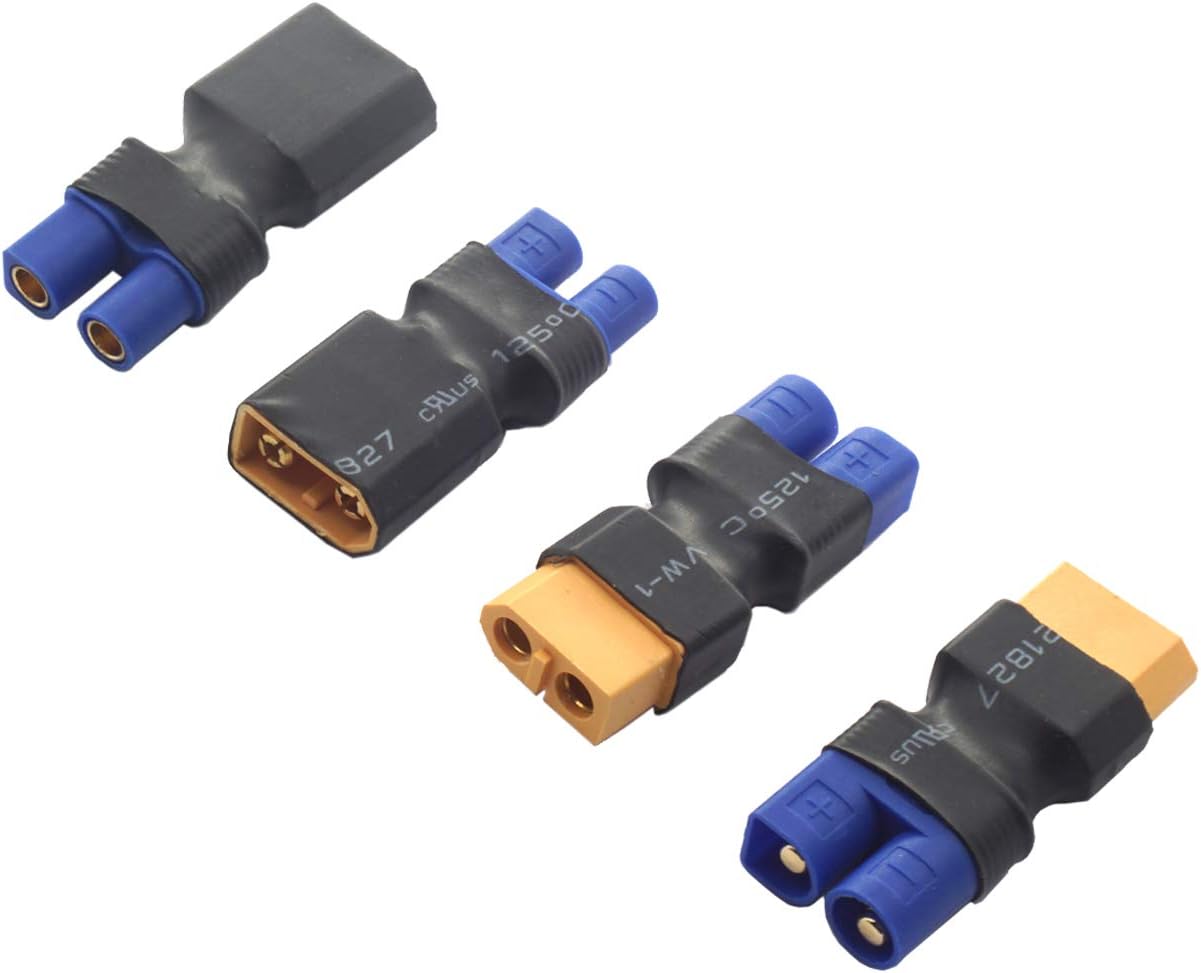 Amazon.com: 2Pairs ShareGoo RC XT30 to EC3 Plug Female Male Adapter ...