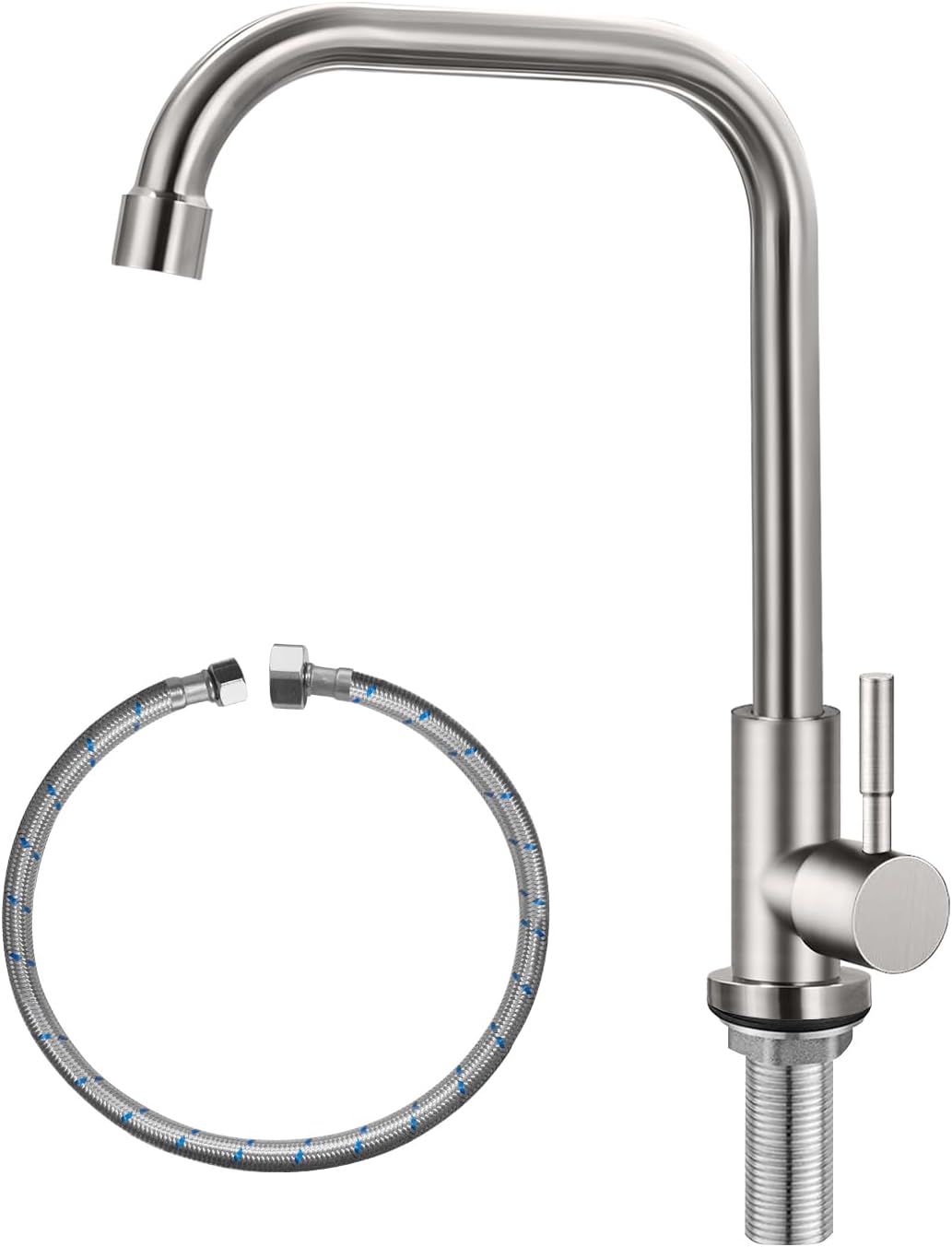 Cold Water Faucet Only, High Arc Single Handle One Hole Faucet for ...