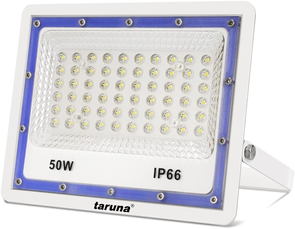 Amazon.co.jp: 投光器 LED投光器 led作業灯 50w 500w相当 昼光色 6500K 4000LM IP66 3mコード アース付きプラグ 均一発光 高輝度 角度調整可能 ...