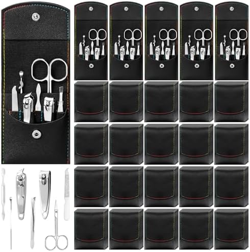Amazon.com : Lasnten 100 Bulk Nail Clipper Set Bulk Manicure Kit ...