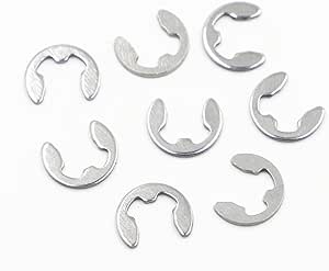 Amazon.com: KrrNFYSG Flat Washers E-Clip Circlip Stainless Steel E Clip ...
