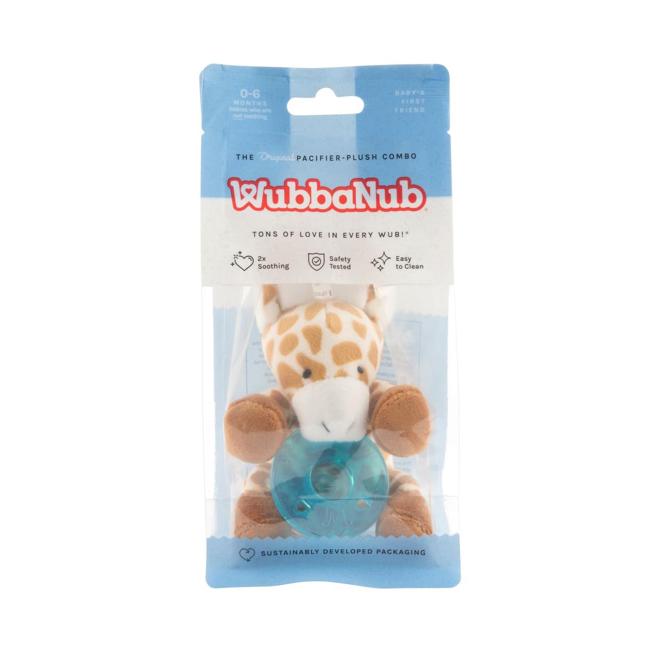Amazon.com : Wubbanub Infant Pacifier - Giraffe : Baby Pacifiers : Baby