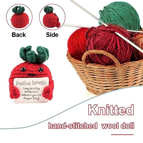 Tikplus Mini Positive Tomato Toy, Funny Tomato Pocket Hug Soft Doll ...