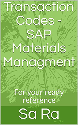 Amazon.com: Transaction Codes - SAP Materials Management: For your ...