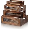 Amazon.com - FillTouch 4 Pcs Wooden Nesting Countertop Baskets 4 Size ...