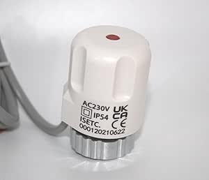 Arsione Underfloor Heating Manifold Actuator – 230 V, 3W, 11-20 sq. m Area, Normally Closed ...