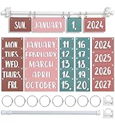 Amazon.com : Rainbow Flip Calendar Bulletin Board Set with Holder ...