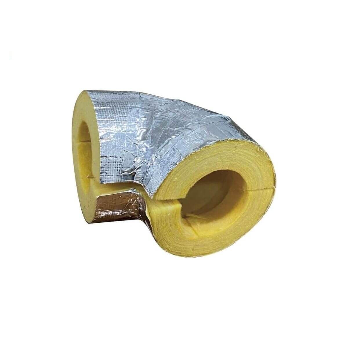 Amazon | マグ断熱エルボ ALGC貼 グラスウール エルボ (40A×20㎜厚) | 断熱材