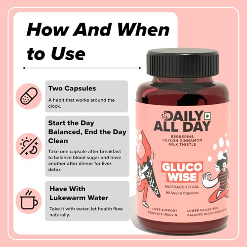 Daily All Day Berberine Supplements 180 cap, Berberis Aristata Ceylon ...