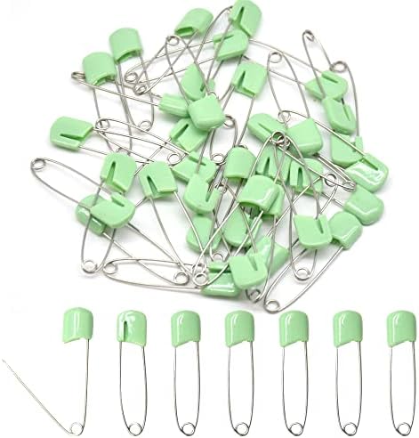 Amazon.com: Hocansen 50 PCS Safety Pin 54mm/2.2in Baby Diaper Pins for ...