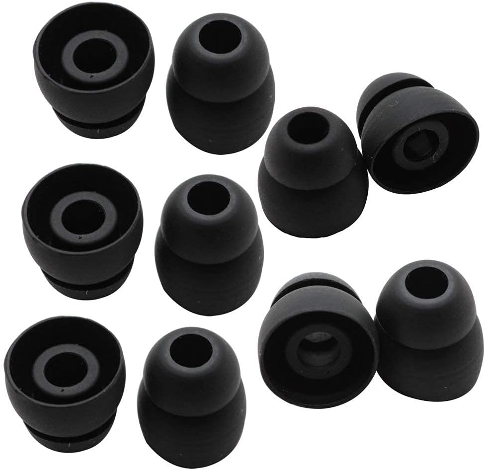 Amazon.com: 5 Pairs of Double Flange Replacement Earbud Tips fit ...
