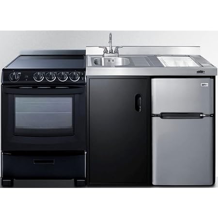 Amazon.com: Summit Appliance C39EL 39" Wide All-In-One Kitchenette, 2 ...