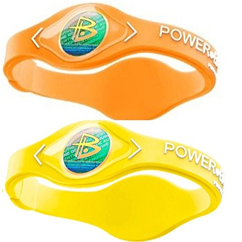 Power Balance Silicone Sports Wristbands-Neon-Orange-PB-Neon-Yellow-S ...