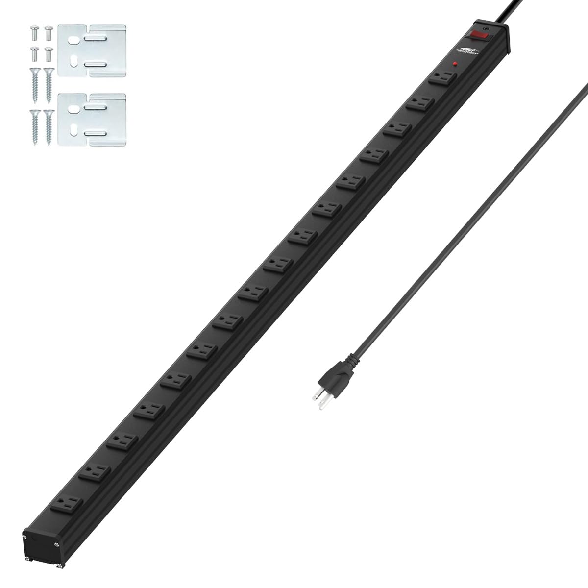 Amazon.com: 16-Outlet Long Power Strip Heavy Duty Surge Protector Power ...