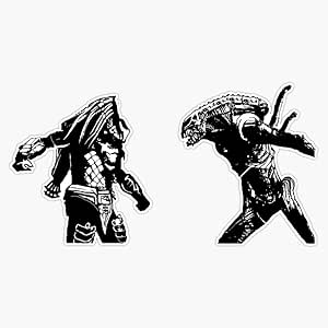 Amazon.com - Alien Vs Predator Bumper Sticker Vinyl Decal 5"