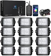 Amazon.com: MICTUNING C2 Curved RGBW LED Rock Lights - 8 Pods Underglow ...