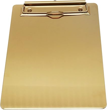 Amazon.com: Tsnamay 8.27x5.9 inch Stainless Steel Metal Clipboard,Paper ...