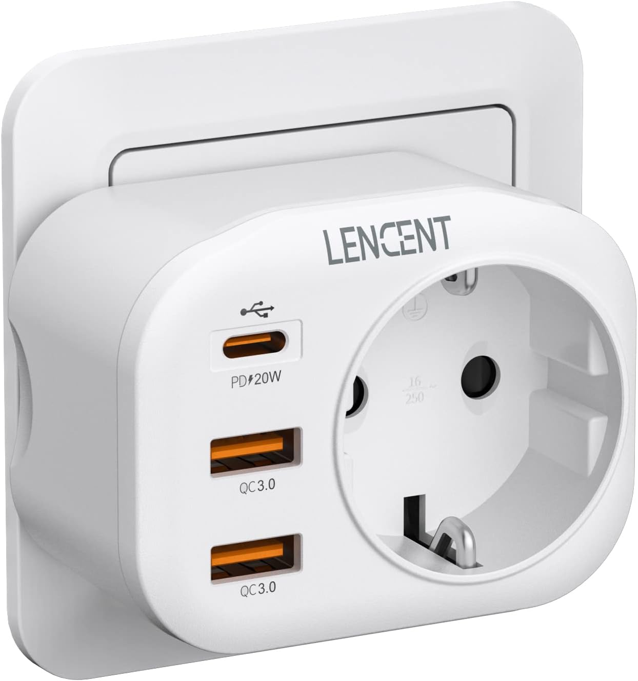 Firlarm - Adapter Steckdose mit USB, 5V / 3.0A Steckdose, 4000W ...